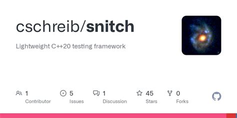 snitch v1 0 a lightweight c 20 testing framework r cpp
