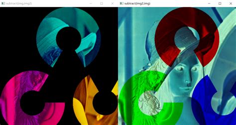 opencv python教程：图像的减法运算、标量加减运算 subtract、absdiff 桔子code
