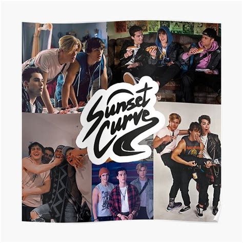 Sunset Curve Collage From Jatp Poster For Sale By Tracynguyen23 Redbubble