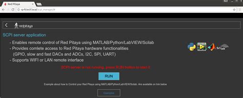 351 Scpi Server Matlab Labview Or Python — Red Pitaya 205 37