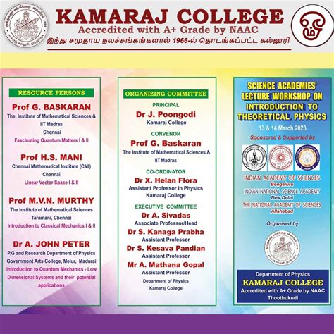 Workshop On Introduction To Theoretical Physics Physics Dept