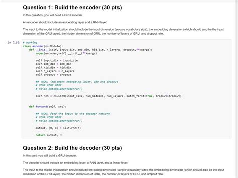 Solved Question How Do I Put Together A Seq Seq Model Chegg