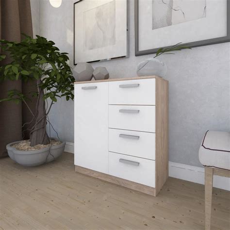 Комод широкий Lerom 4 ящики 1 дверцята — ціна 3719 грн у каталозі Комоди Купити товари для дому