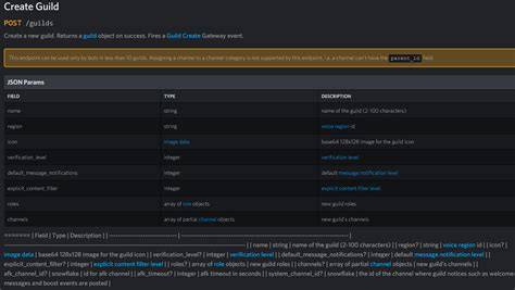 broken page under create guild · issue 1652 · discord discord api docs