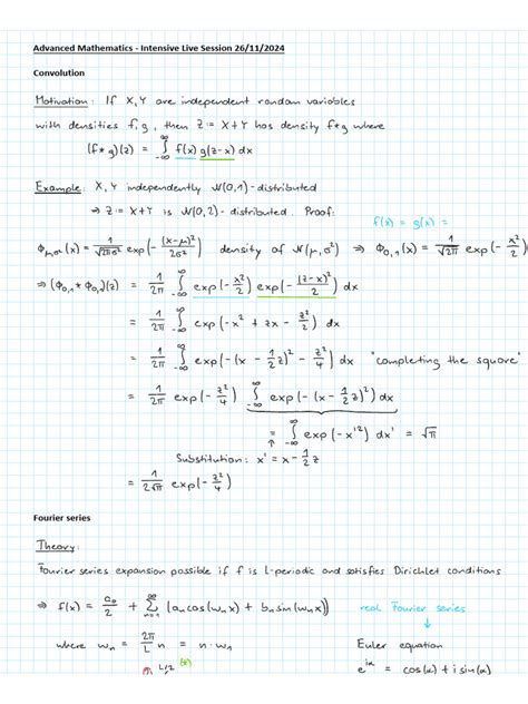 Convolution Fourier Series Fourier Transform Pdf