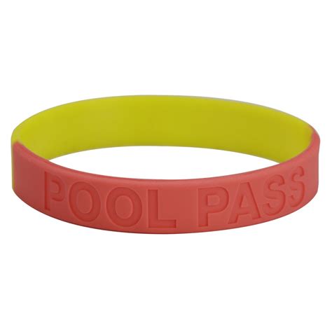 Adult Silicone Pool Pass Coralyellow