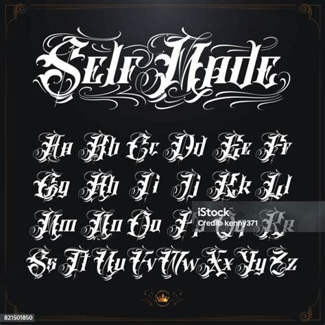 Bold Cursive Tattoo Fonts