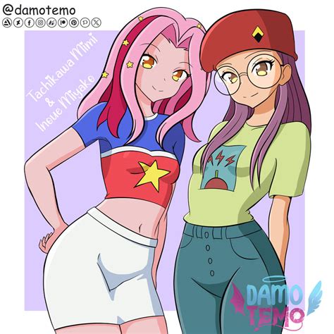 Tachikawa Mimi And Inoueyoleimiyako Digimon Girls By Damotemo On
