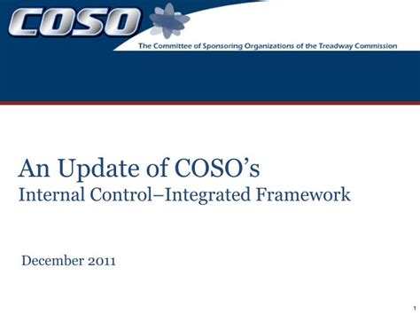 PPT An Update Of COSOs Internal ControlIntegrated Framework PowerPoint Presentation ID 2396495