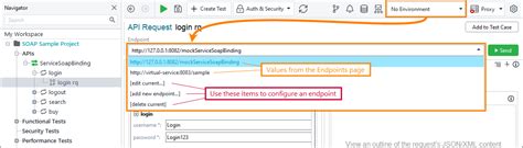 SOAP Interface Endpoints Page ReadyAPI Documentation