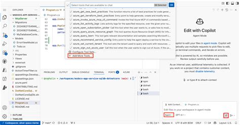 Web App As Mcp Server In Github Copilot Chat Agent Mode Java Azure