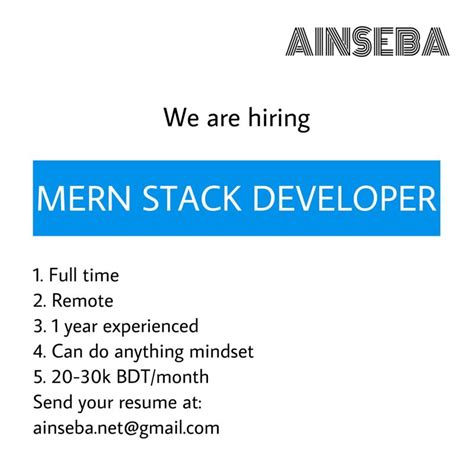 ayman shafayat on linkedin hiringalert hiring nextjs mernstack