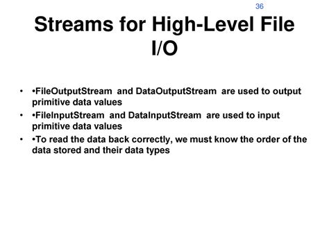 files and streams ppt download