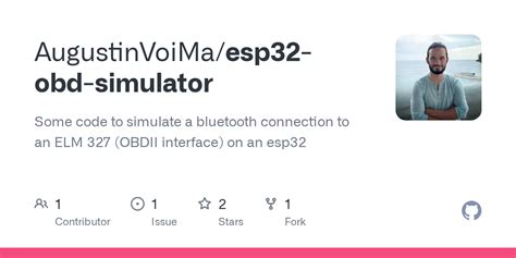 Github Augustinvoima Esp32 Obd Simulator Some Code To Simulate A