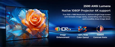 Wzatco Legend Pro Native 1080p 4k Hdr Projector