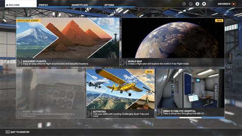 Flight Training Menu Options Disappeared User Interface Activities Microsoft Flight