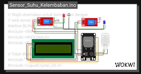 Monitoring Suhu And Kelembaban Blynk Copy Wokwi Esp32 Stm32 Arduino Simulator