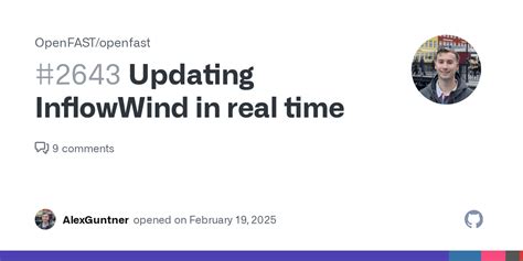 Updating InflowWind In Real Time Issue OpenFAST Openfast GitHub