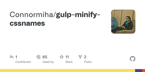 github connormiha gulp minify cssnames