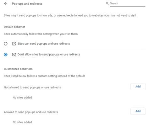 Guided Assistance Tutorial Disable Pop Up Blockers On Chrome