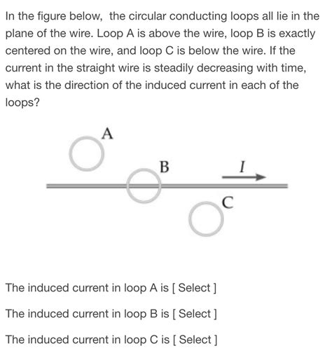solved in the figure below the circular conducting loops