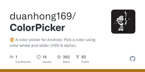 GitHub Duanhong ColorPicker A Color Picker For Android Pick A Color Using Color Wheel