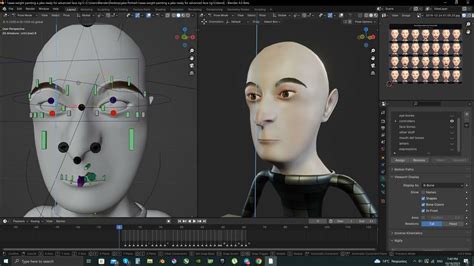 Advanced Facial Rig Demonstration In Blender 40 Animations Blender