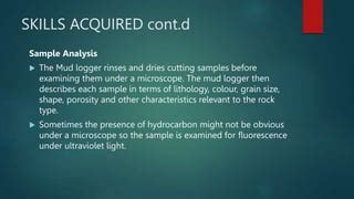 Mud Logging Application And Principles PPTX