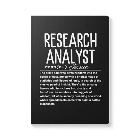 Research Analyst Journal Funny Data Science T Etsy