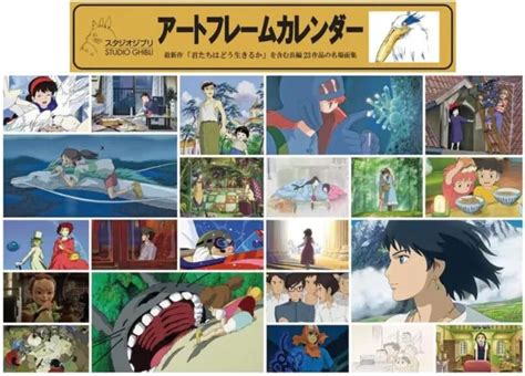 Ensky Studio Ghibli Arte Telaio Calendario 2024 Muro Cl 004 Japan Eur