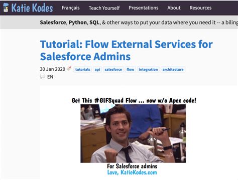 Katie Kodes The Best Use External Services To Create A Flow Action