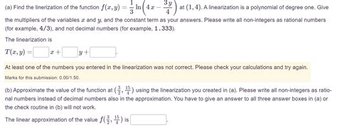Solved A ﻿find The Linerization Of The Function