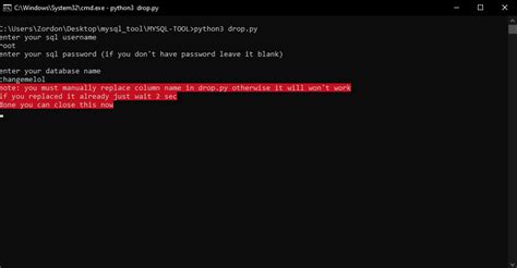 GitHub Zordon MYSQL TOOL Mysql Tool Created In Python