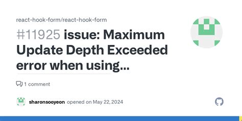 Issue Maximum Update Depth Exceeded Error When Using `isvalidating