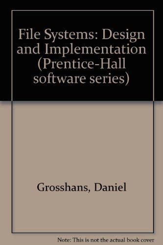 file systems design and implementation prentice hall