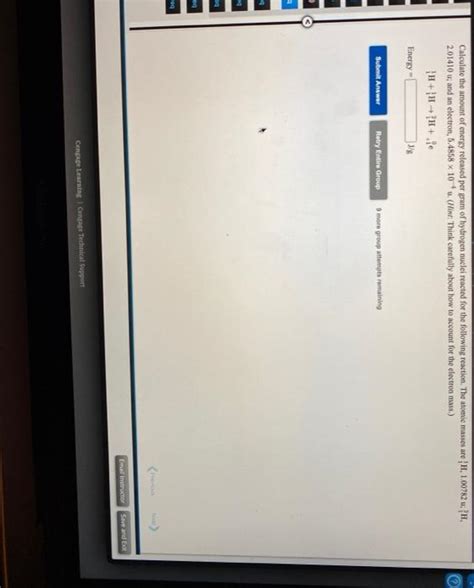 Solved Calculate The Amount Of Energy Released Per Gram Of