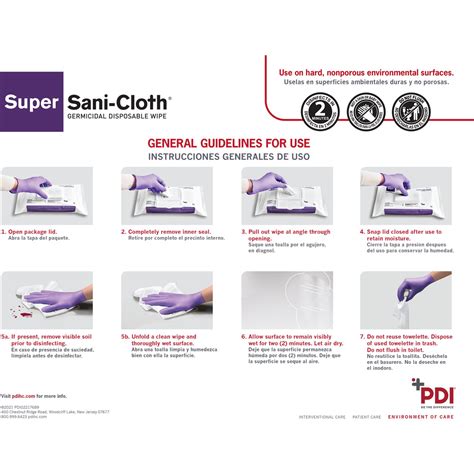 Super Sani Cloth Surface Disinfectant Cleaner Softpack 80 Count