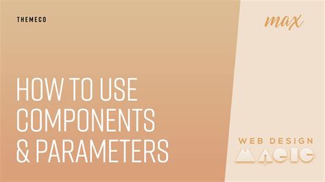 How To Use Components And Parameters In Wordpress With Cornerstone Youtube