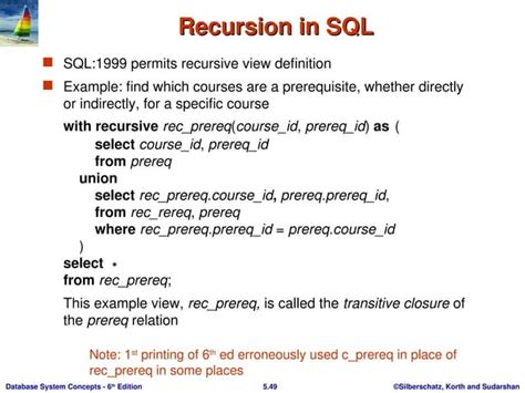 database management systems presentation ch5 ppt