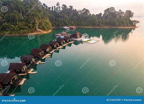 Floating Bungalow On The Cheow Lan Lake In Khao Sok National Park In
