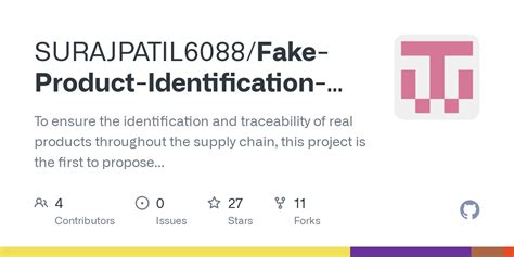 Github Surajpatil6088fake Product Identification Using Blockchain To Ensure The