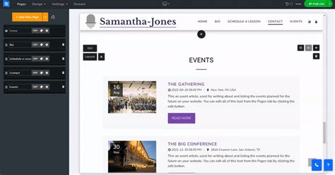 Edit The Events Page Support Center SITE