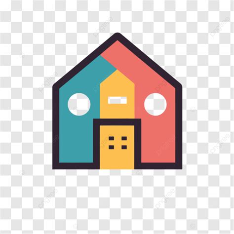 An Colorful Home Vector Icon A Simplistic Colorful Icon Of Provision