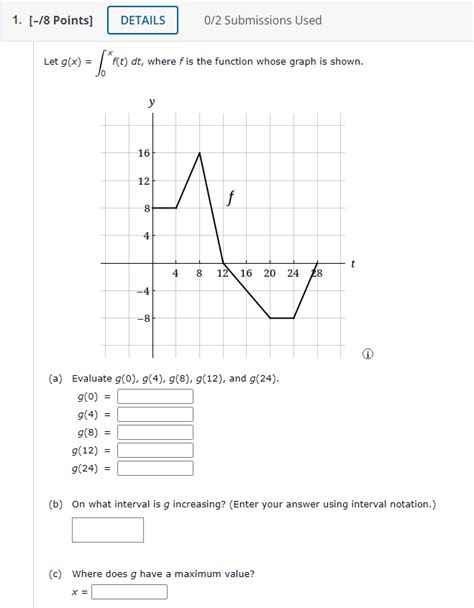 Solved Points DETAILS Submissions Used Let G X Chegg Com