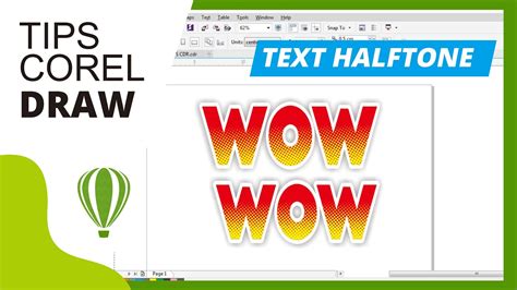 BELAJAR CORELDRAW Halftone Coreldraw X YouTube