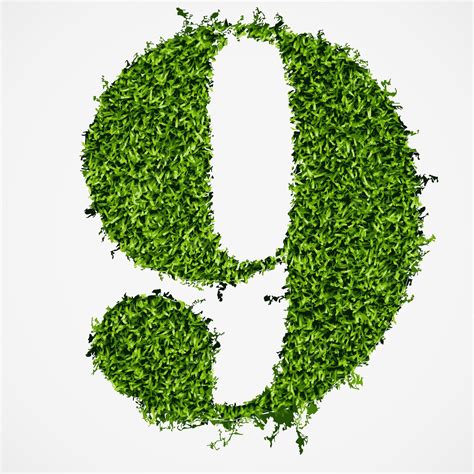 Premium Vector Number Grass Texture Illustration