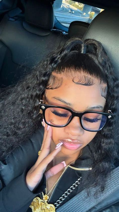 Glasses And Lashes Lashes With Glasses On Black Girls Baddie Hairstyles
