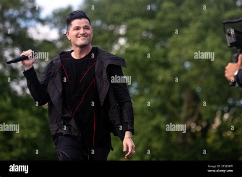 london uk july 1st 2023 the script danny o donoghue performing