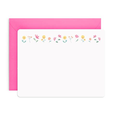 Spring Flowers Flat Notes E Frances Paper