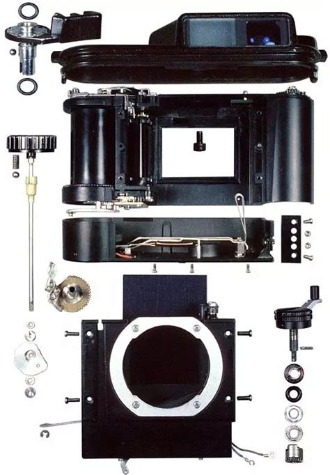 Vintage Camera Exploded View Poster